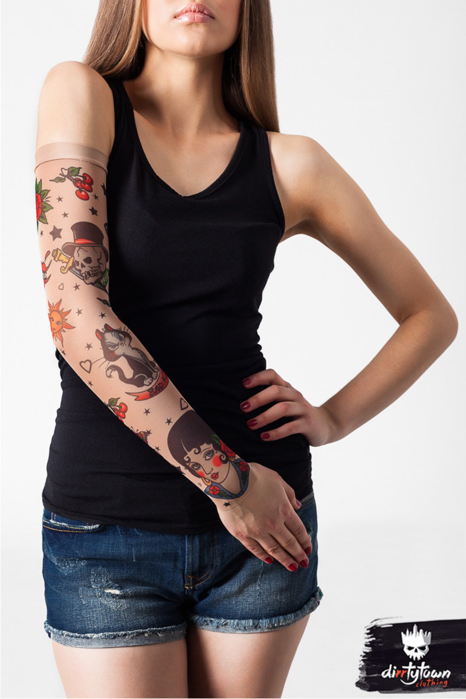 Unisex CLASSIC STYLE Mesh Tattoo Sleeve Temporary Tattoo | Etsy