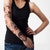 Temporary Tattoo PUZZLE FACES black, Unisex Mesh Tattoo Sleeve, Large ...