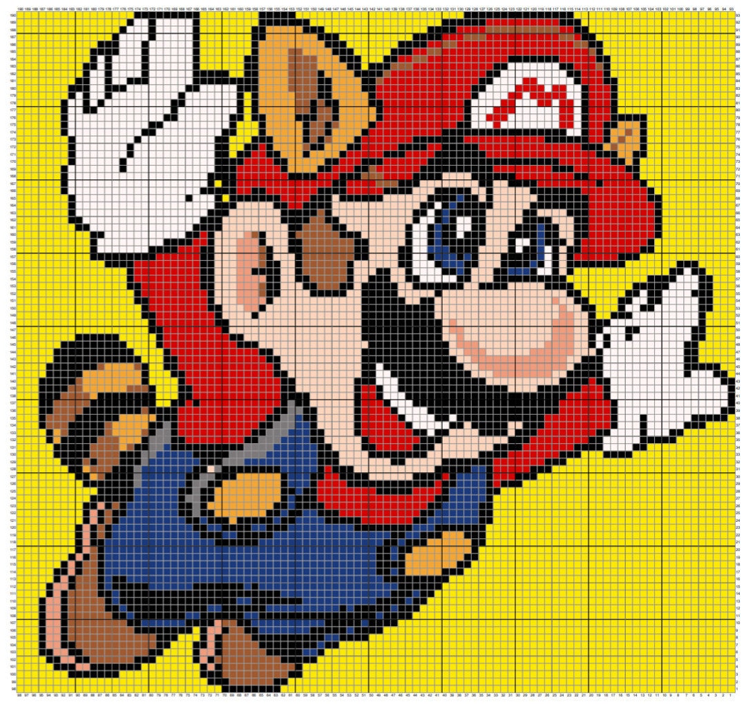 Mario Mini C2C Blanket - PATTERN ONLY - Etsy