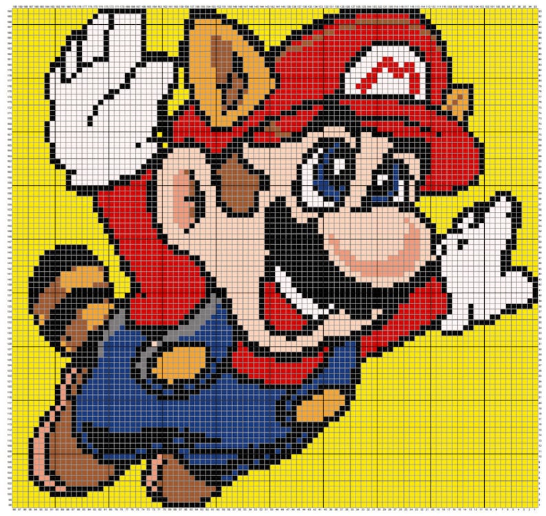 Mario Mini C2C Blanket - PATTERN ONLY - Etsy