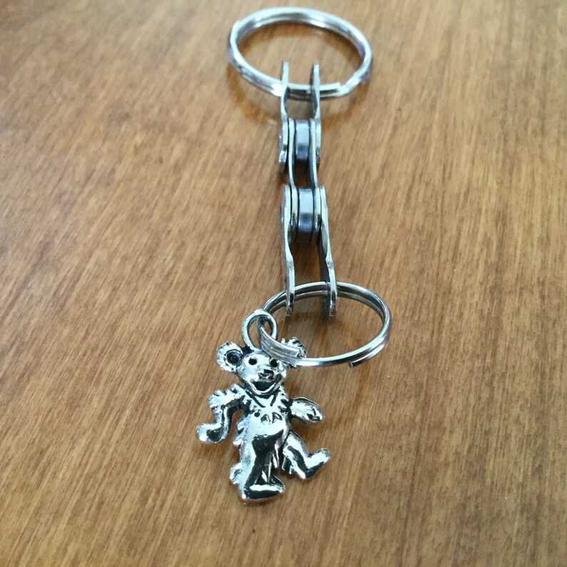 Reclaimed Bike Chain, Upcycled Keychain, Recycled Bike Parts - Etsy