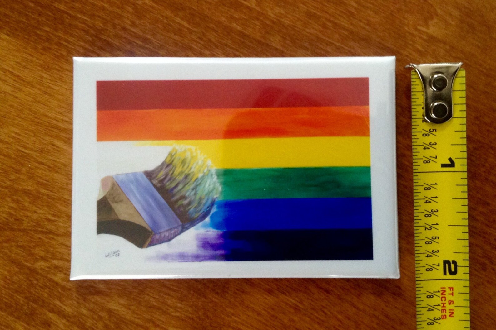 Gay Pride Flag Magnet/lgbtq Pride Flag Magnet/unfinished - Etsy