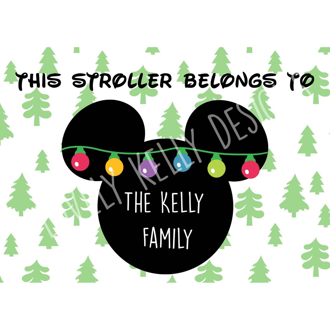 Printable Stroller Tag - (DIGITAL DOWNLOAD ONLY) - Character Stroller ...