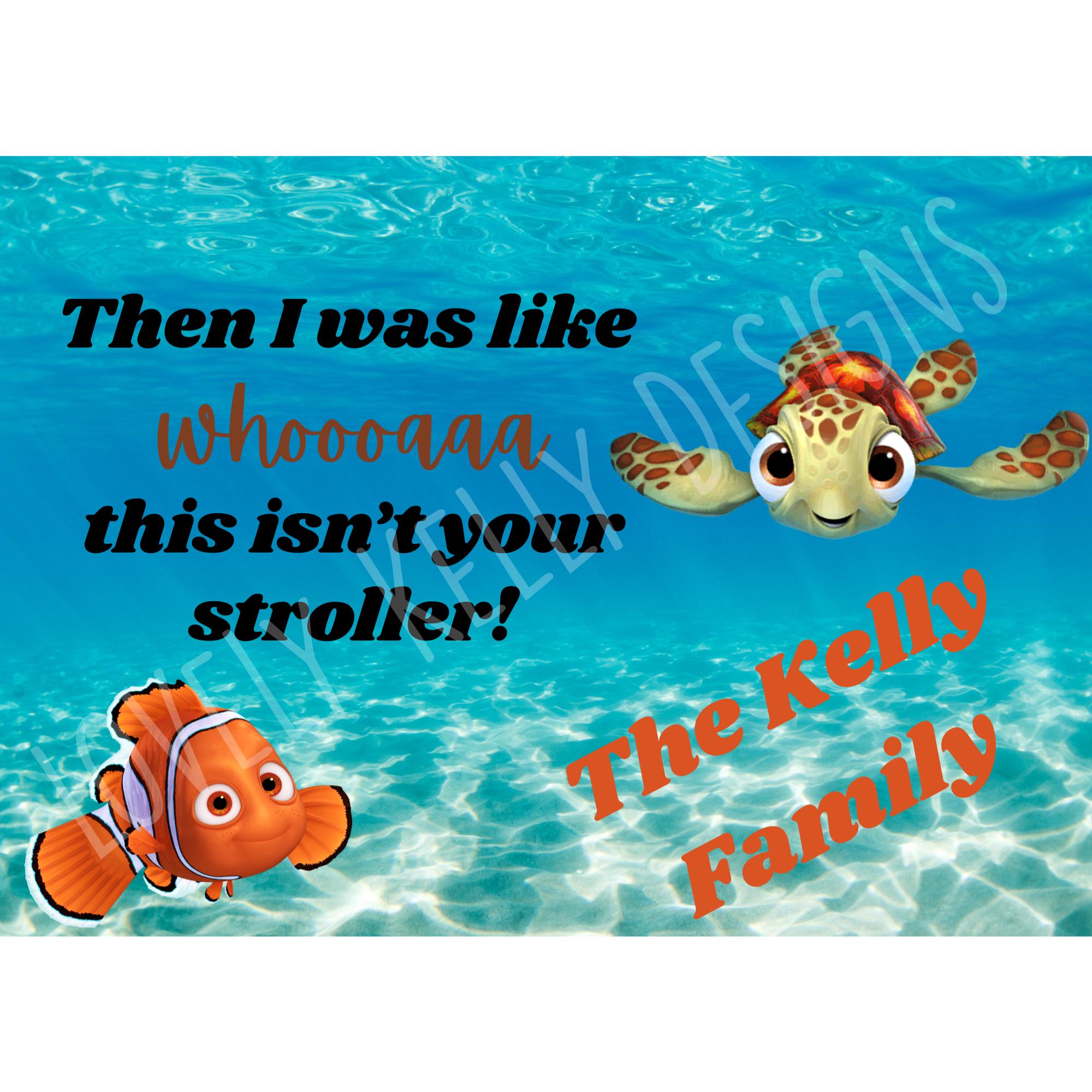 Printable Stroller Tag - (DIGITAL DOWNLOAD ONLY) - Character Stroller ...