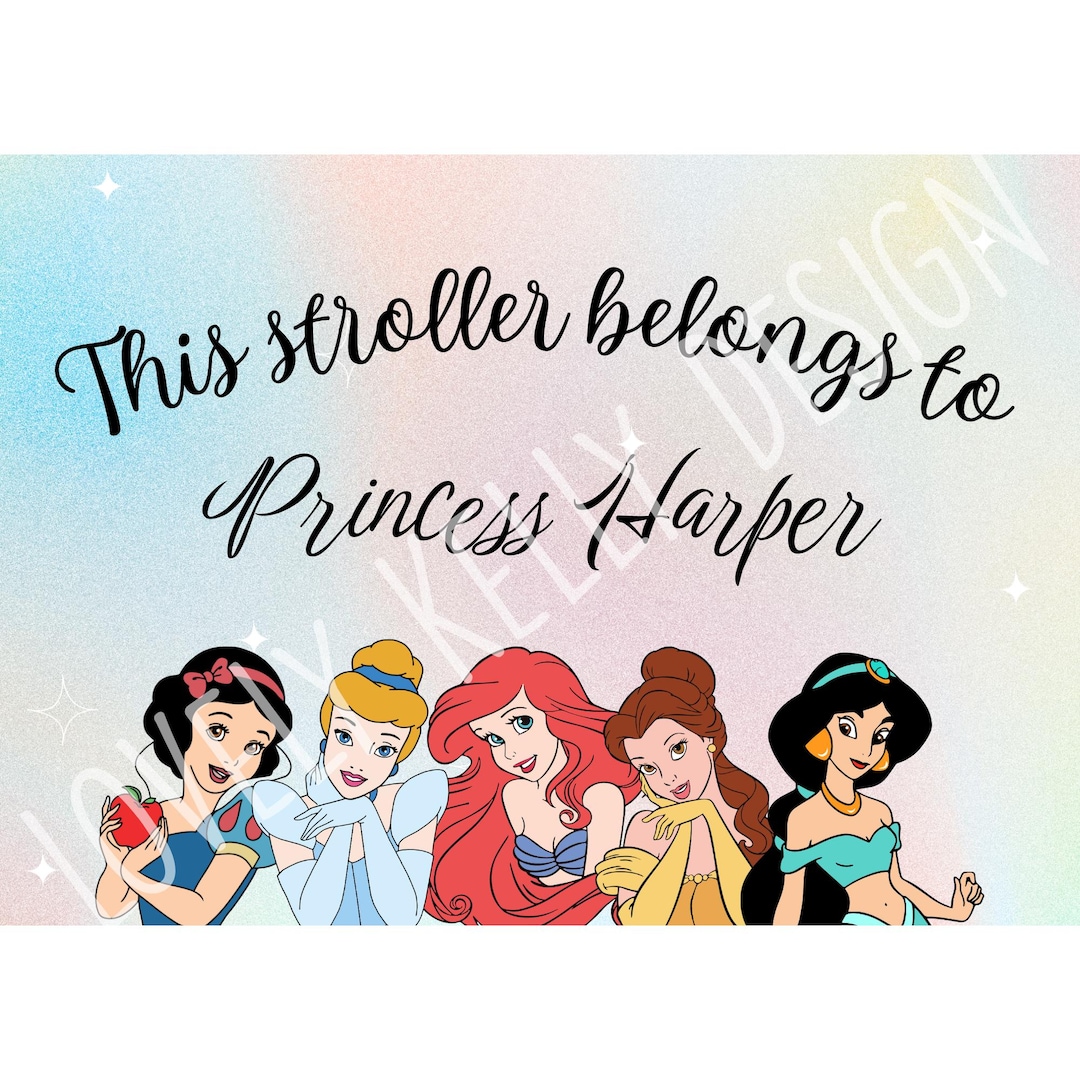 Printable Stroller Tag - (DIGITAL DOWNLOAD ONLY) - Character Stroller ...