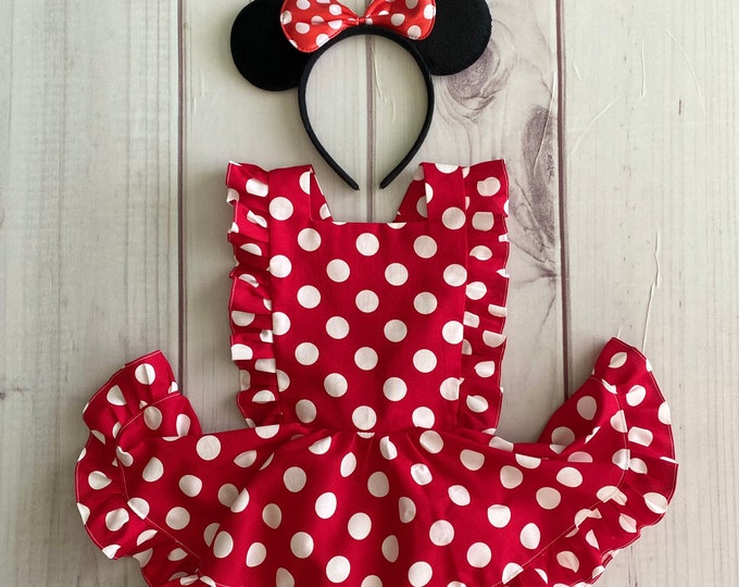 Minnie Mouse Birthday Dress, Minnie Mouse Inspired Toddler Dress ...