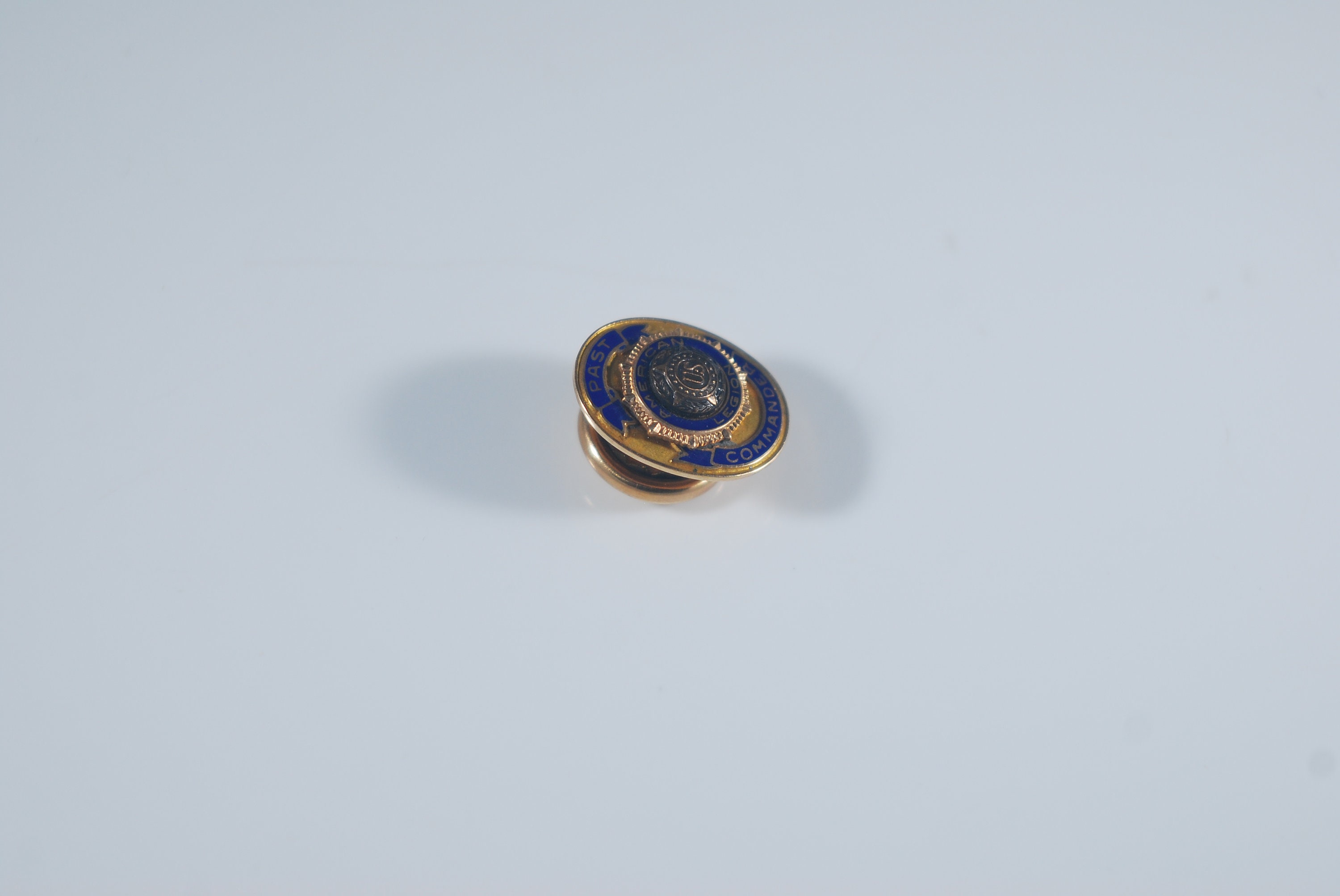 Vintage 10k Gold American Legion Past Commander Lapel Pin Enameled ...