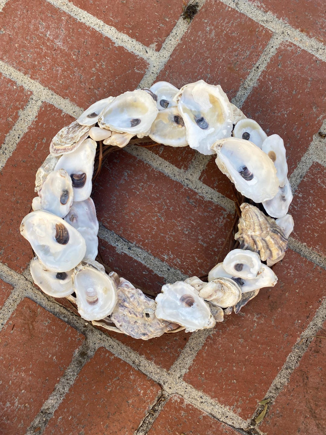 Oyster Shell Wreath, Small Shells Added in the Nook and Crannys - Very ...