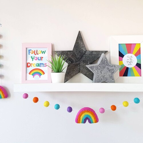 Rainbow Kite Window Sticker Rainbow Window Decal | Etsy