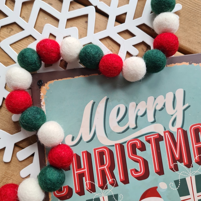 Pom Pom Decorations for Xmas - Etsy UK