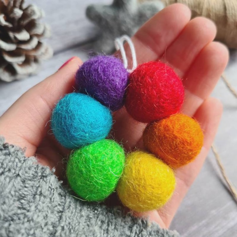 Mini Rainbow Wreaths - Etsy UK