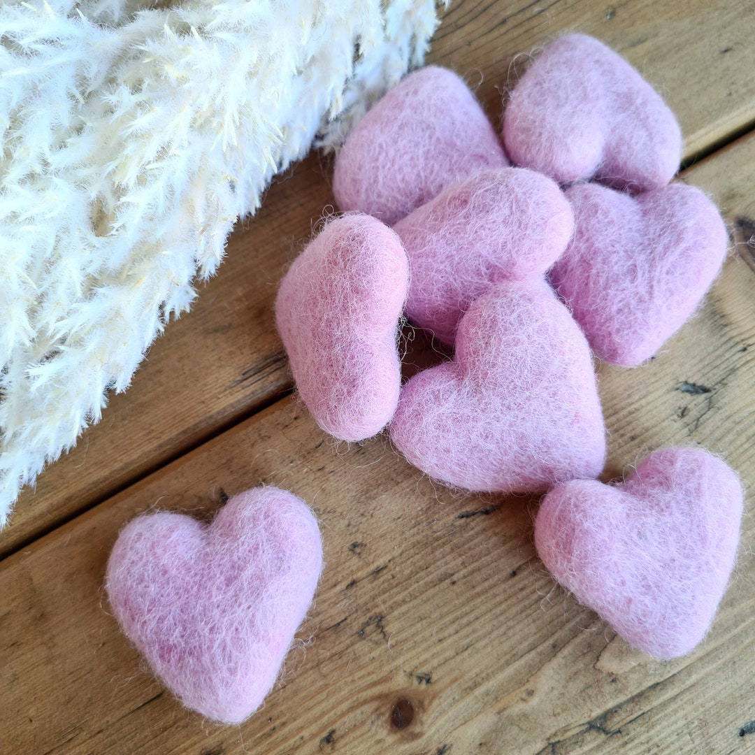Pink Craft Hearts - Pocket Hug - Felt Garland Craft Supplies - Baby ...