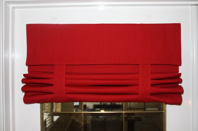 Clearance Red French Door Curtain-no Returns 1 Panel - Etsy