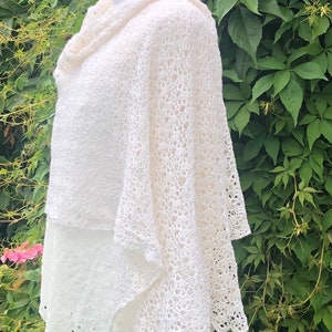 Crochet PATTERN, Bridal Shawl Pattern, Wedding Shawl, Lace Shawl, Easy Pattern, Instant Download ...