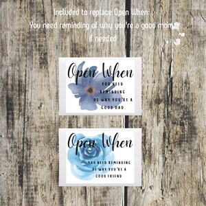 Printable Open When Envelopes - DYI Open When- Gift for Her - Printable ...