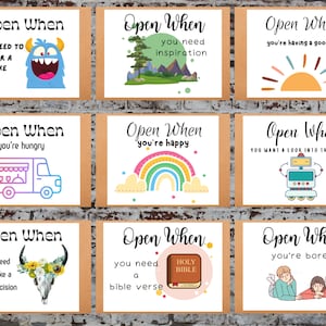 Printable Open When Envelopes - DYI Open When- Gift for Her - Printable ...