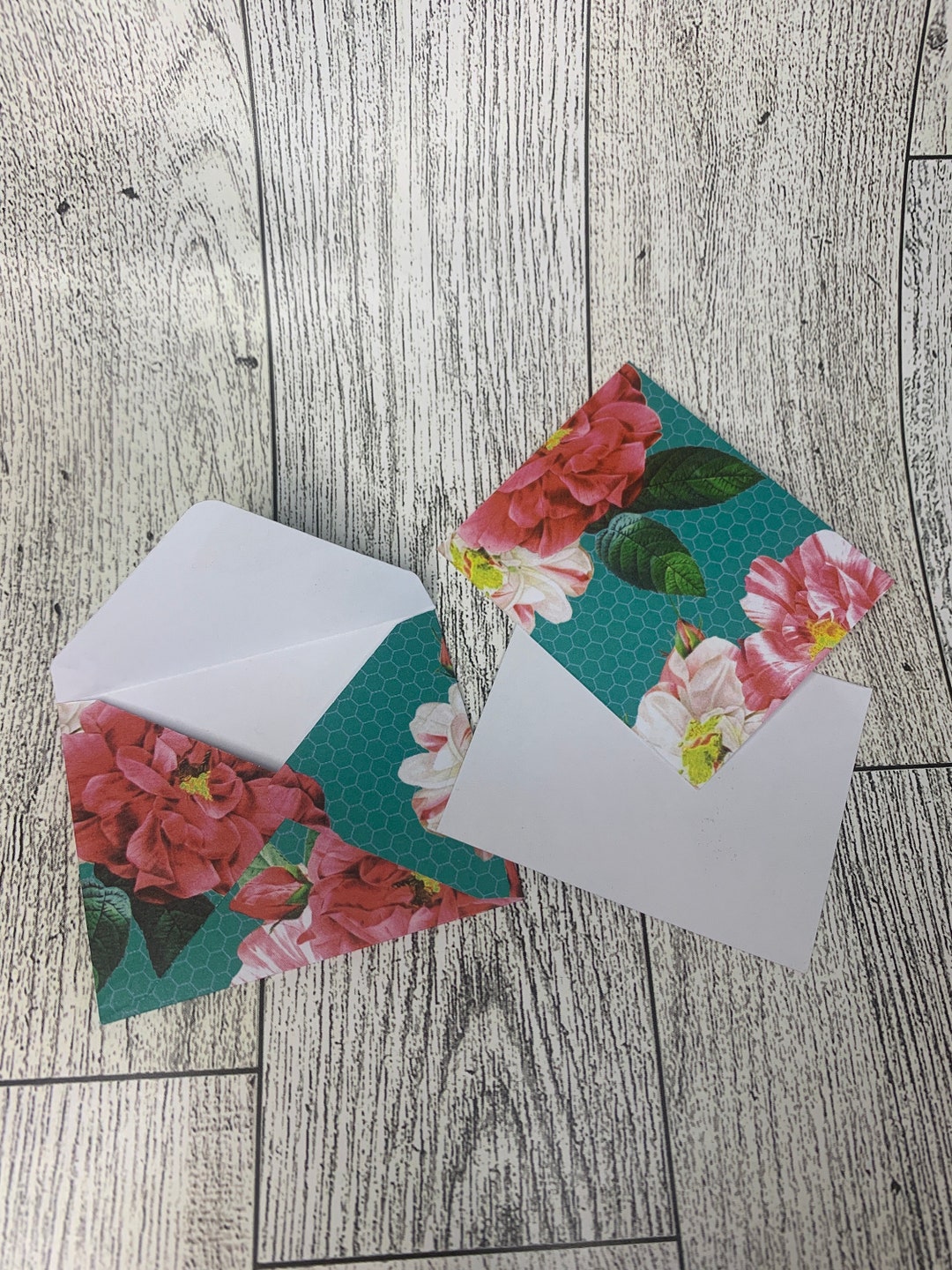 20 Mini Assorted Envelopes Handmade, Floral Envelopes, Wedding ...