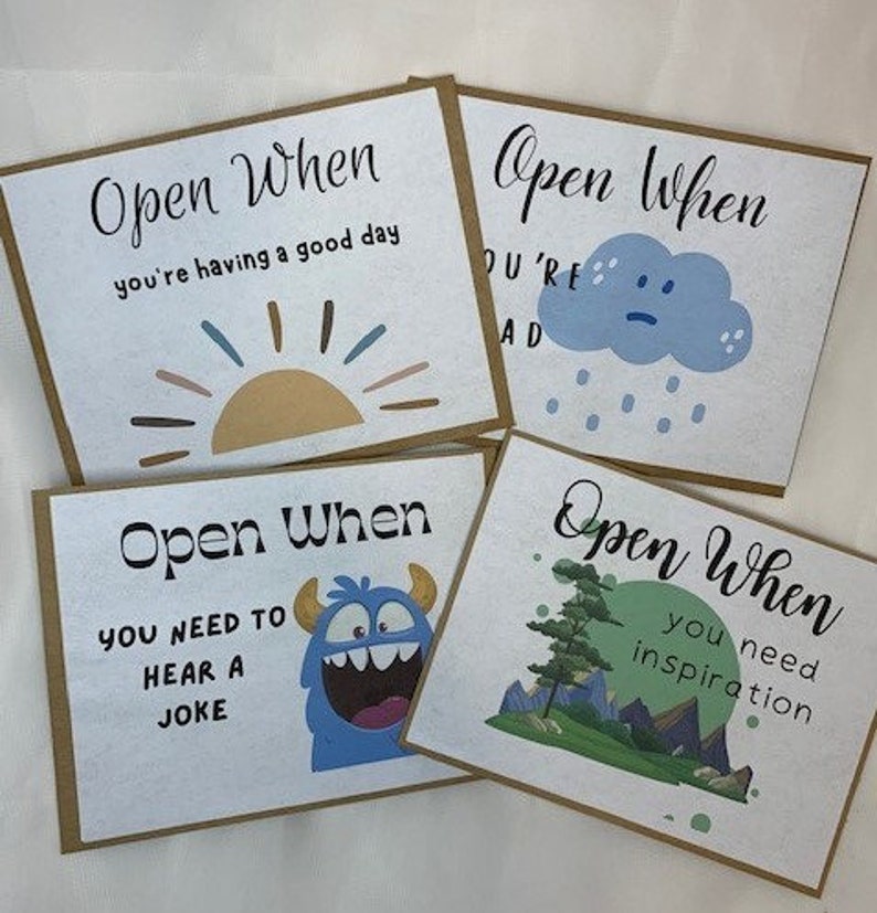 Printable Open When Envelopes DYI Open When Gift for Her - Etsy