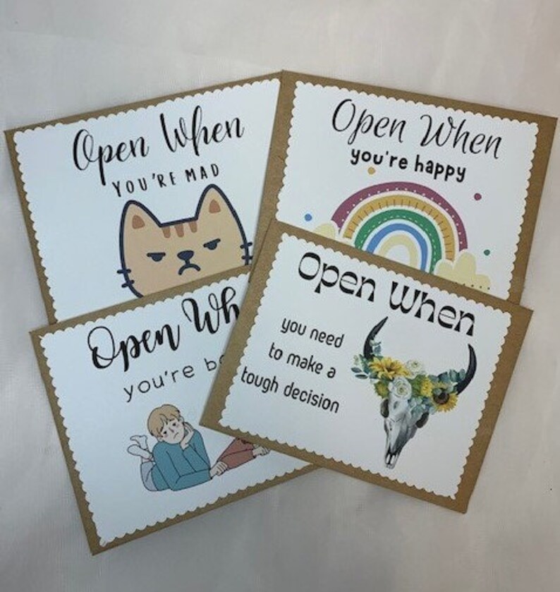 Printable Open When Envelopes DYI Open When Gift for Her - Etsy