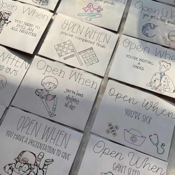 Open When College Envelopes - Etsy