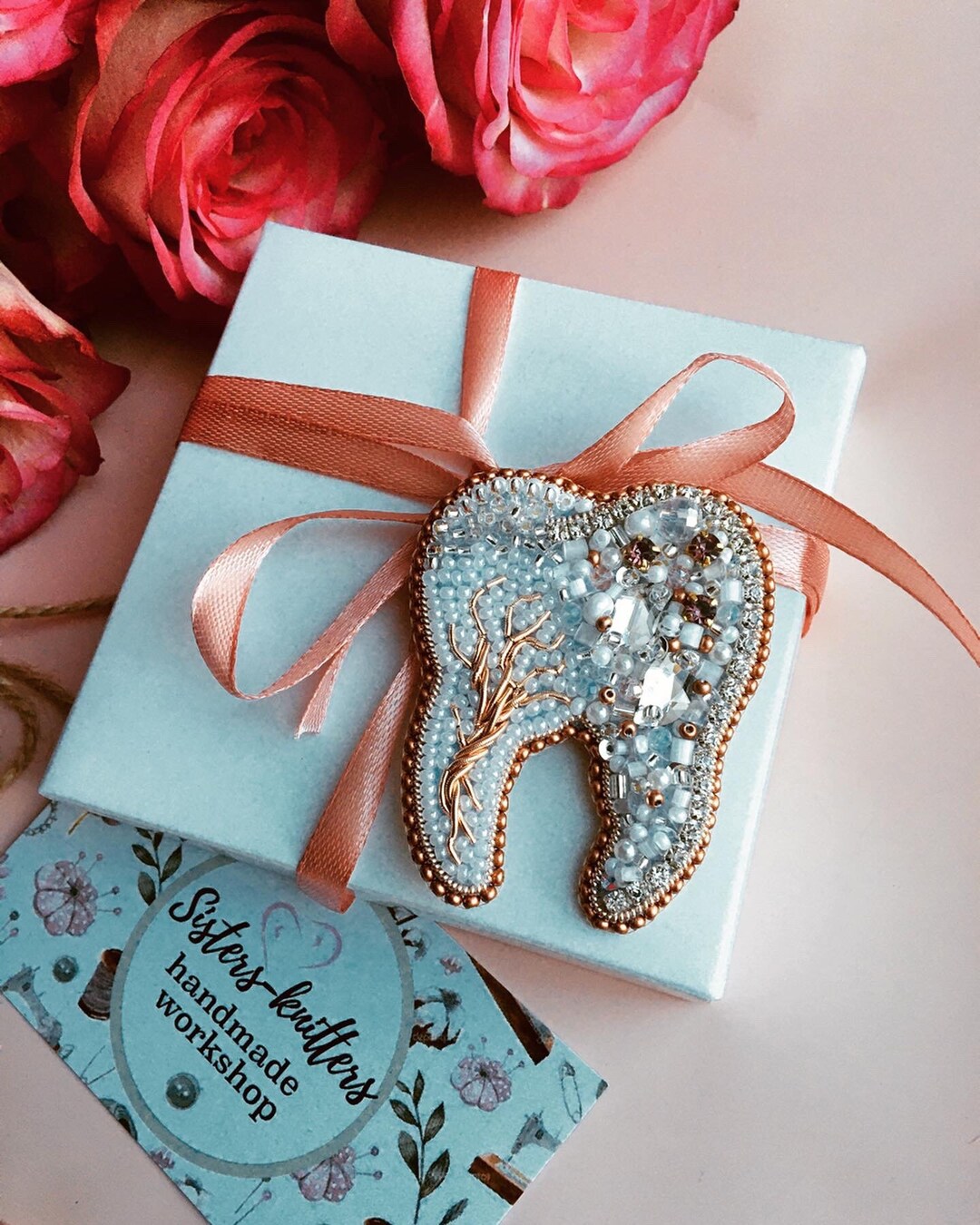 Embroidered Brooch Gift for Dentist Tooth Teeth, Mother’s Day Gifts - Etsy