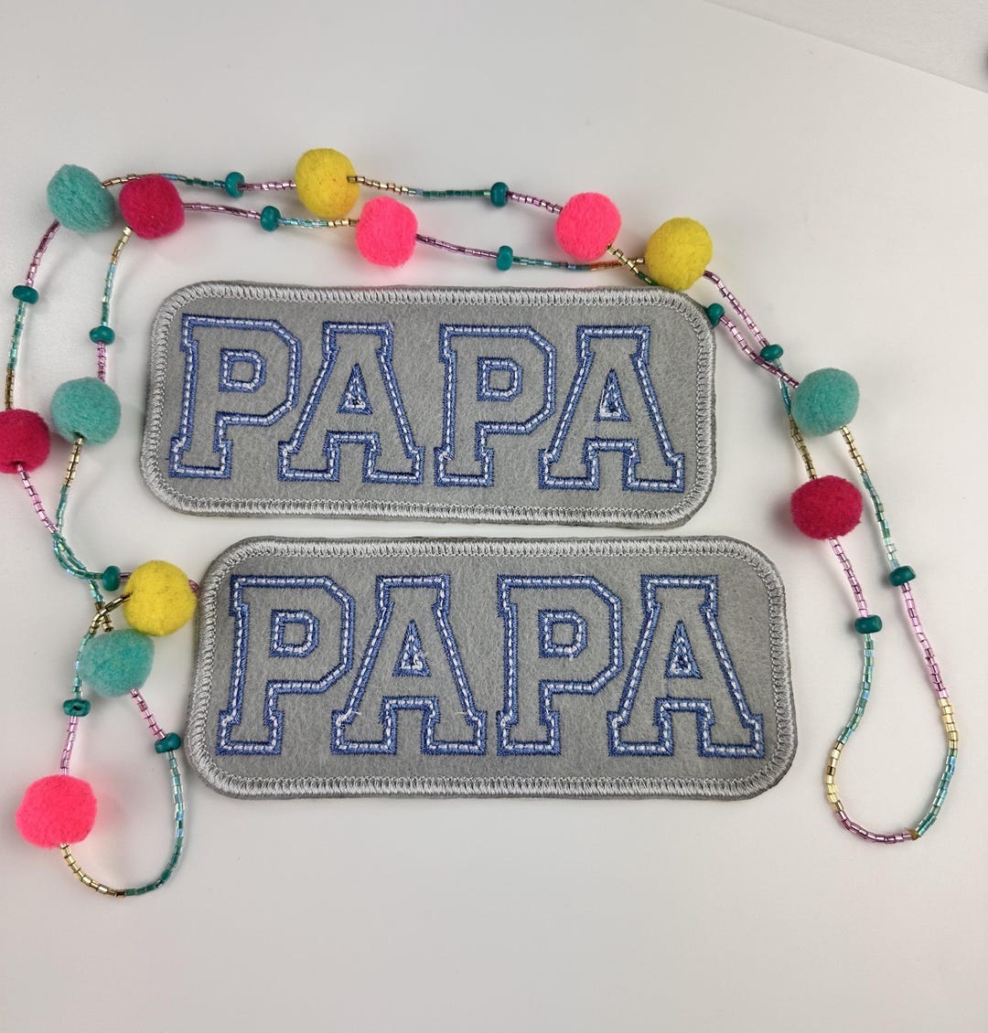 PAPA Embroidery Patch. Iron on Adhesive for Placement. Dad, Father ...