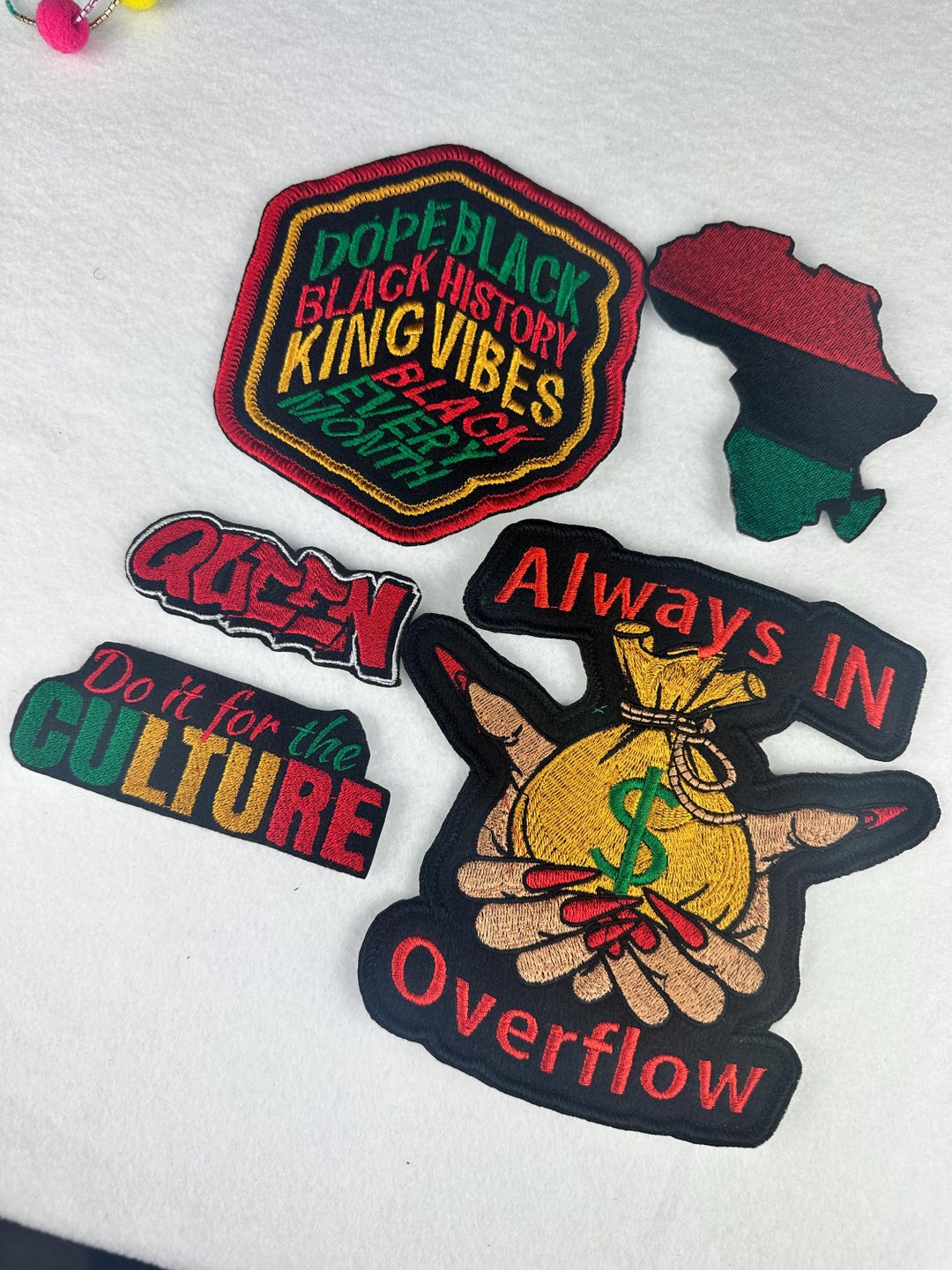 Juneteenth Embroidery Patch Bundle | Black History Patch Set ...
