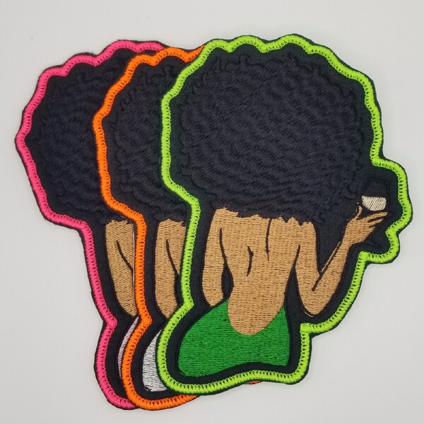 Black Woman Patch - Etsy