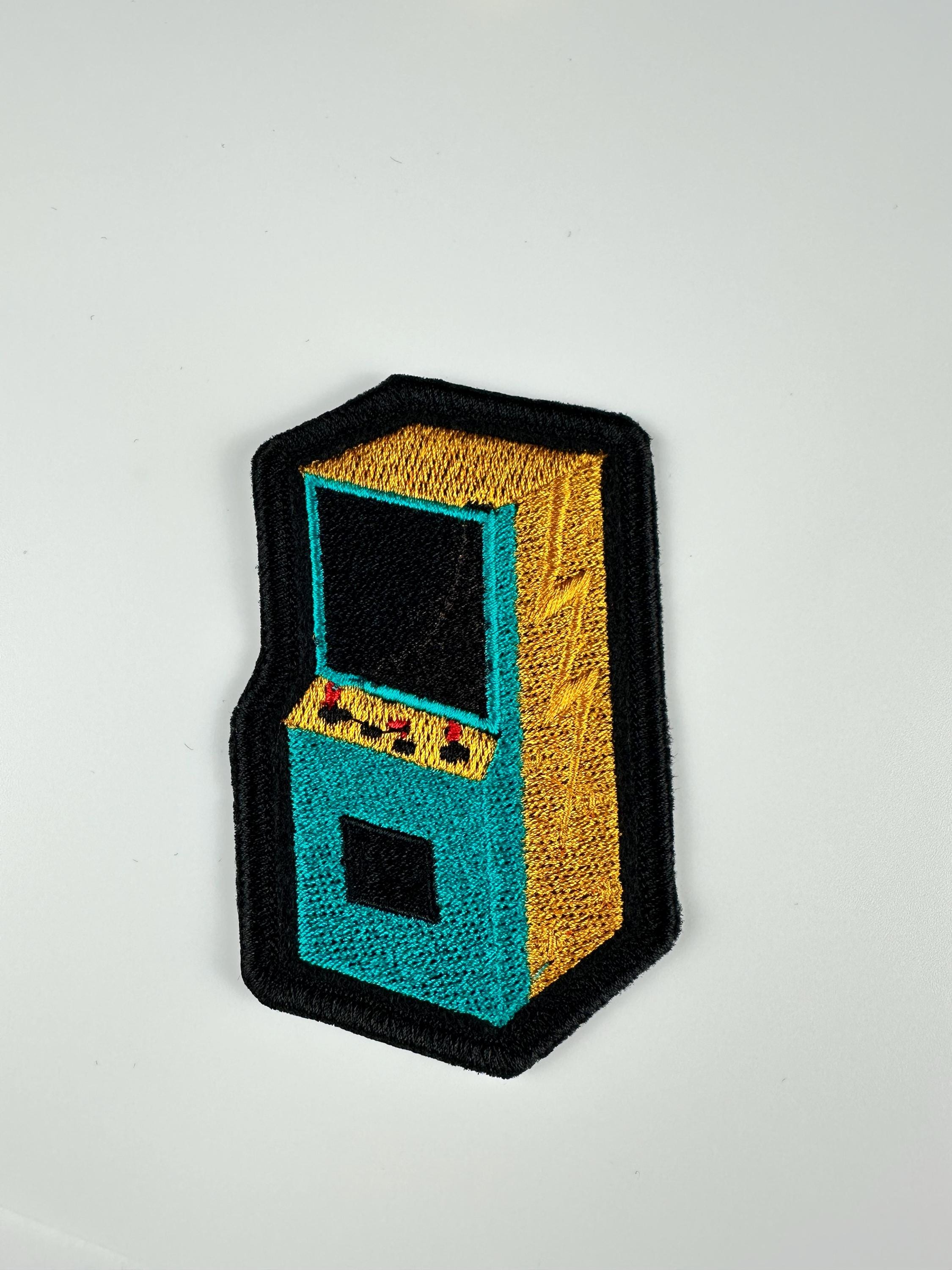 Retro Arcade Machine Embroidery Patch-vintage Gaming Patch-classic ...