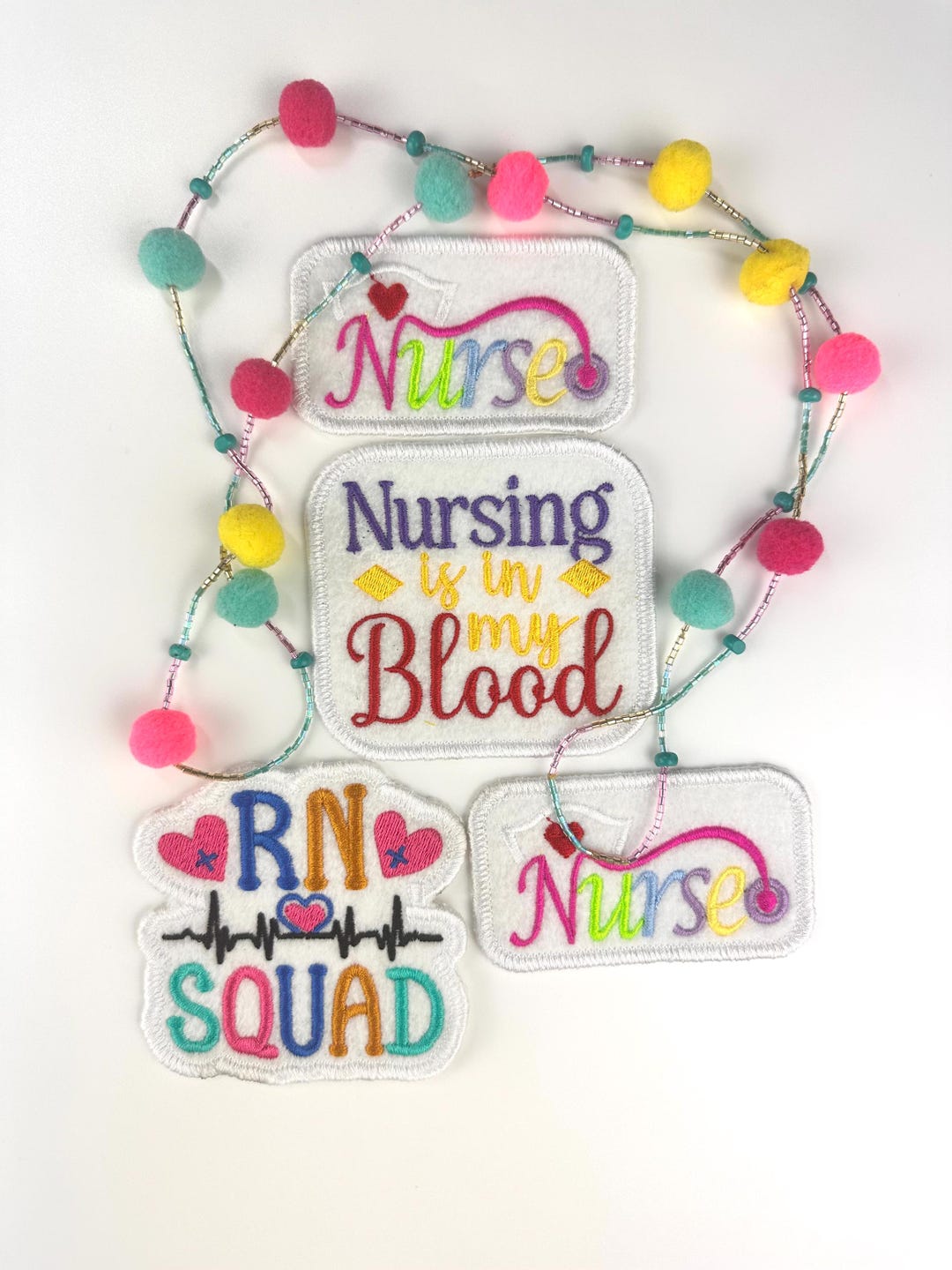 Nurse Life Embroidery Patch, RN Nurse Patch, Hospital Sew on Patch With ...