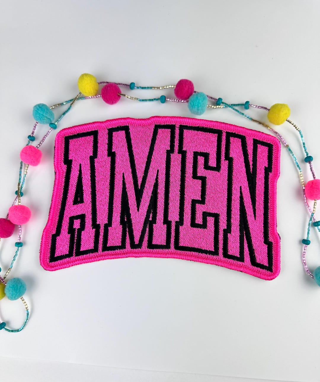 AMEN Embroidery Patch. Over 6 1/2" Patch is Sew on With Iron on ...