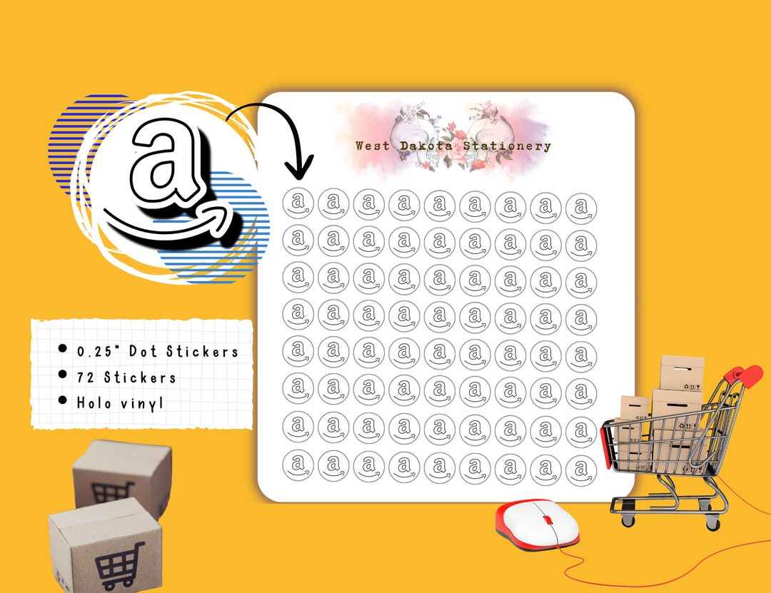 Teensy Icon Stickers With Holographic Finish - Amazon - Etsy