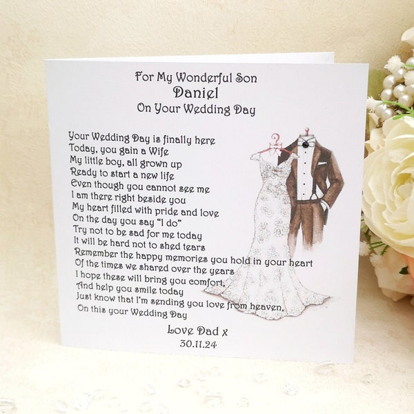 Wedding Deceased Parents - Etsy