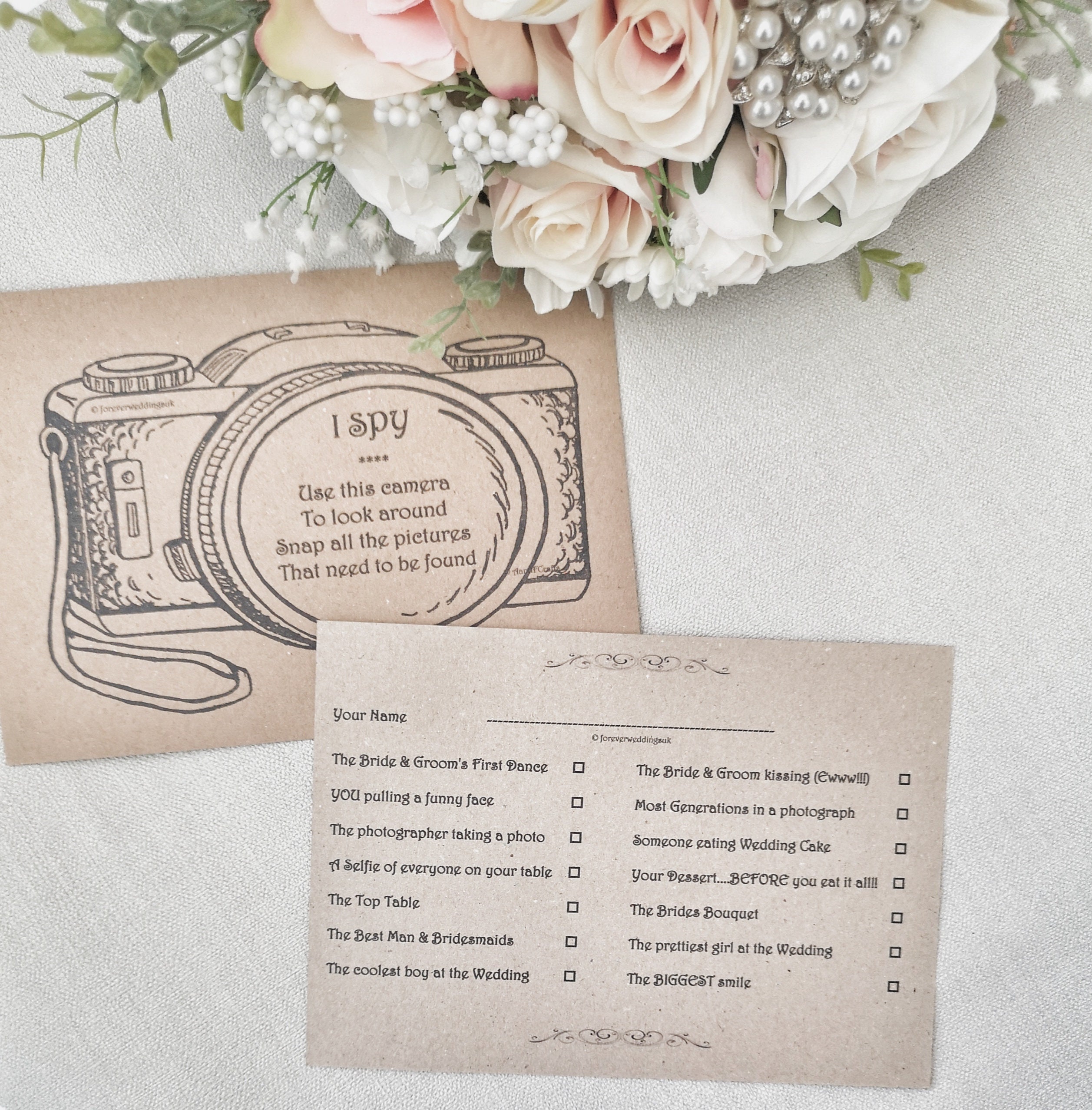 Wedding Camera I Spy Cards I Spy Game for Children Wedding - Etsy UK
