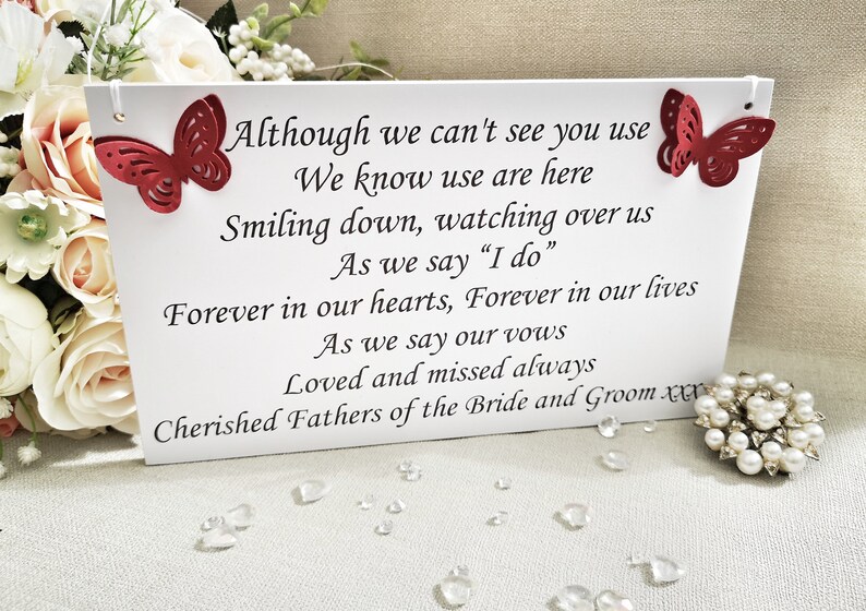 Wedding Remembrance Sign, Memory Table Sign, in Loving Memory Sign ...