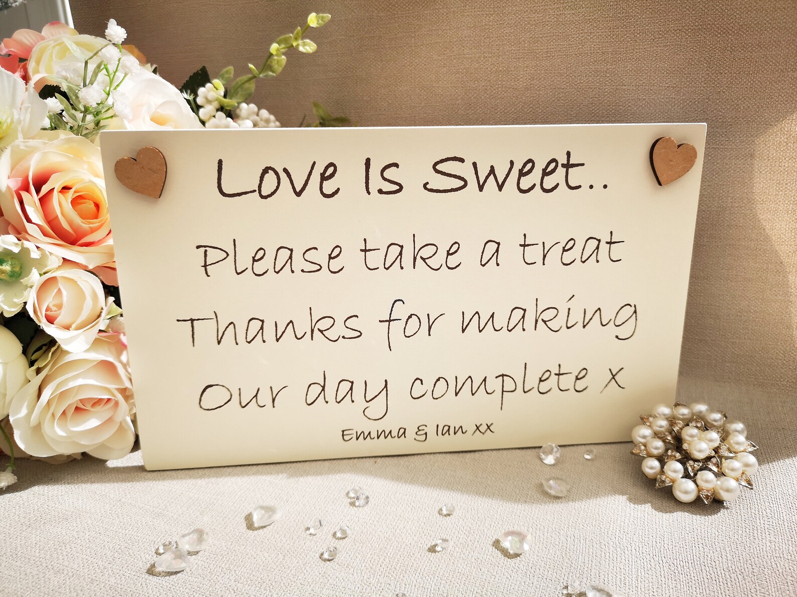 Sweet Cart Wedding Sign Love is Sweet Please Take a Treat | Etsy UK