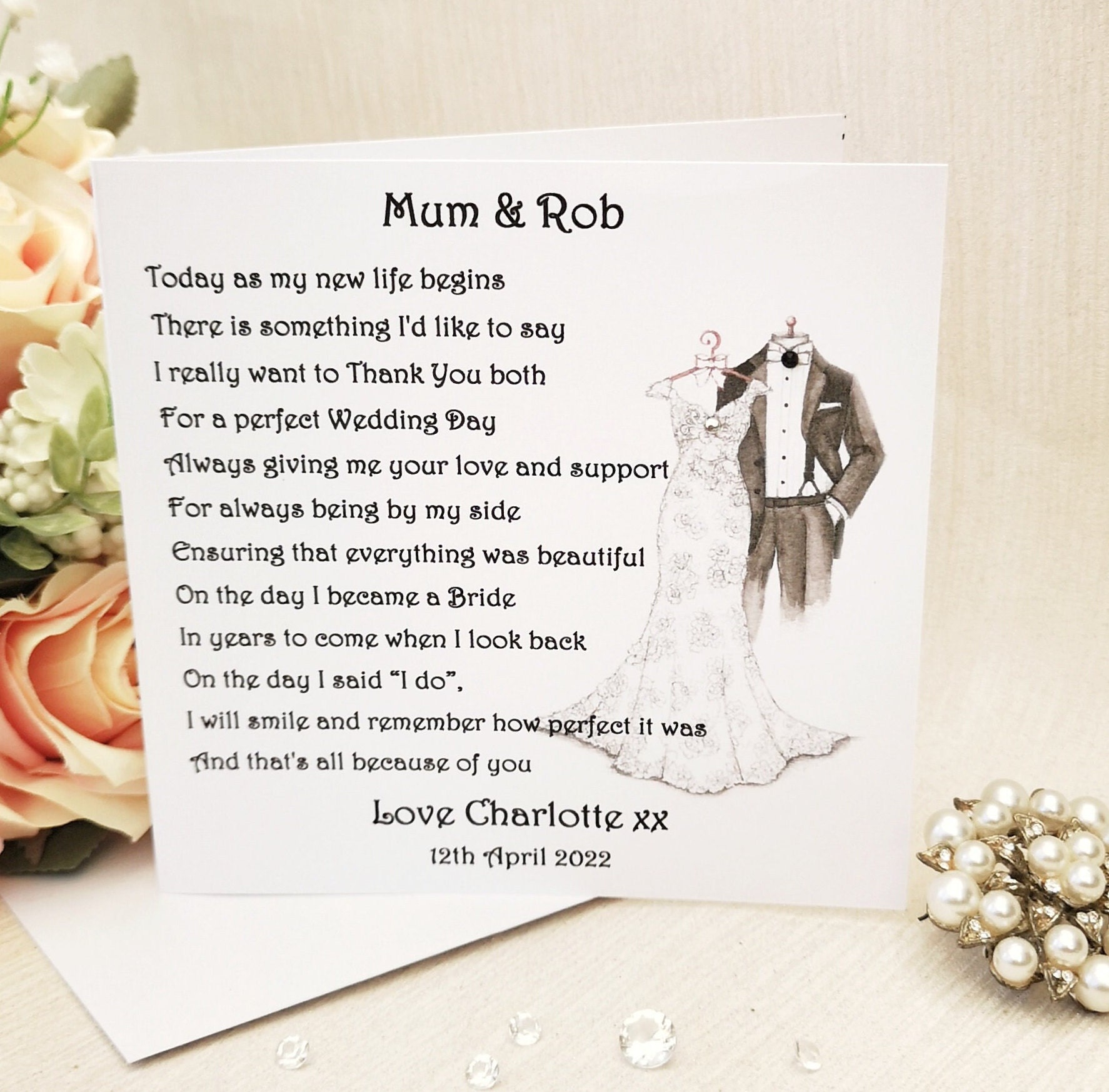 Mother Of The Bride Poems For Mum And Dad On My Wedding Day,