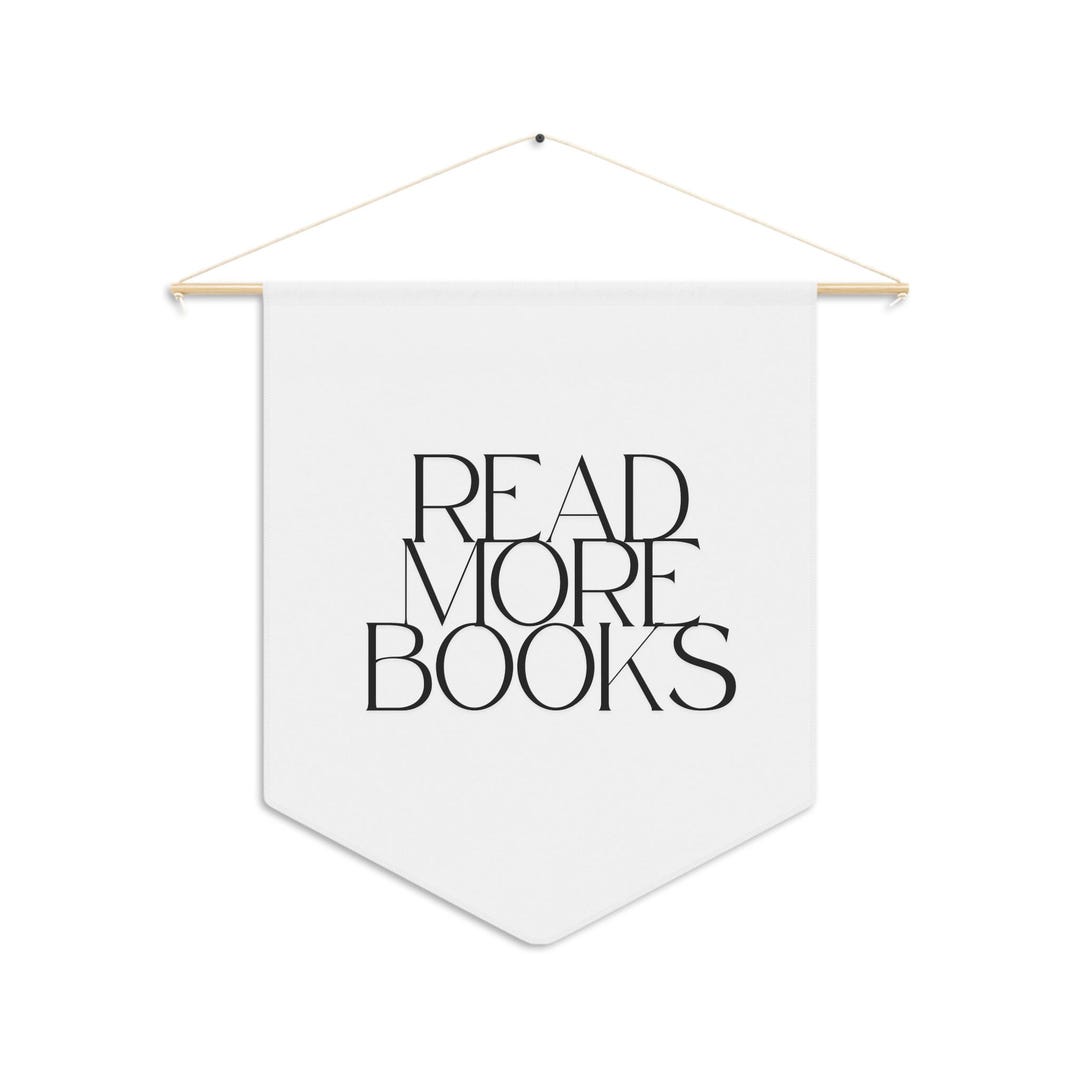 Pennant Wall Decor - Reading Nook Library Book Lover Simple Decor ...