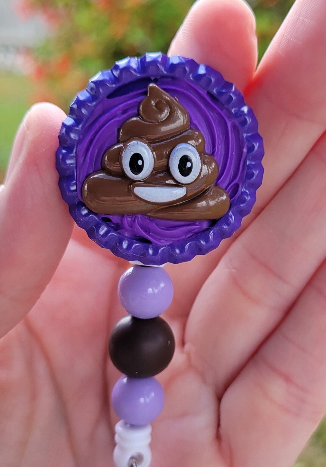 Poop Emoji Badge Reel - Etsy