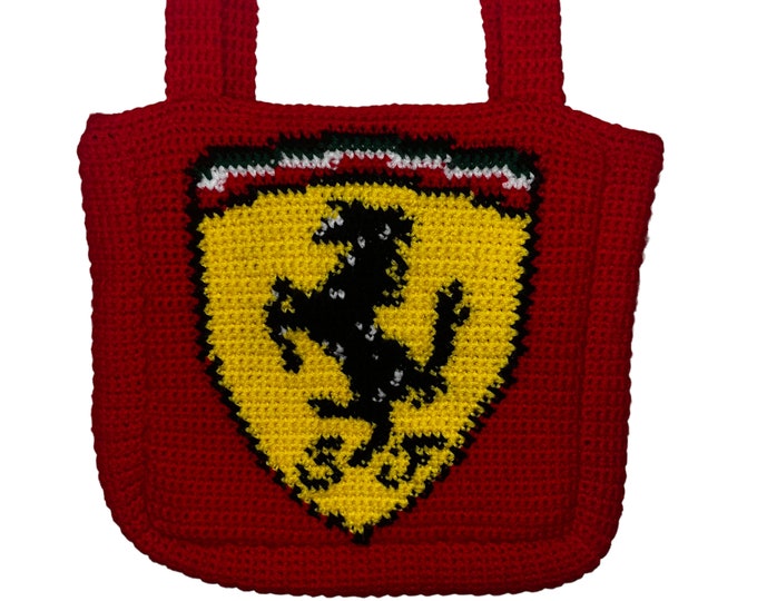 Charles Leclerc Scuderia Ferrari Inspired Crochet Bag | Formula 1 | F1 ...
