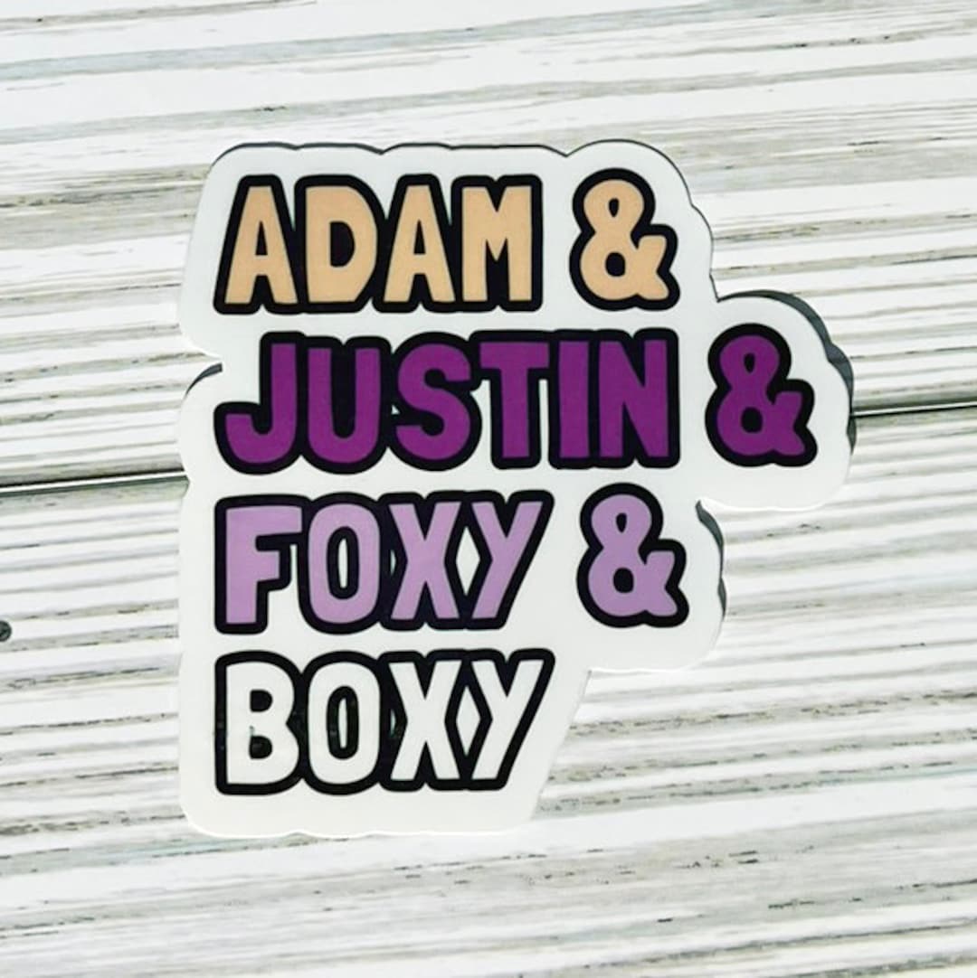 Adam Justin Foxy Boxy Sticker - Etsy