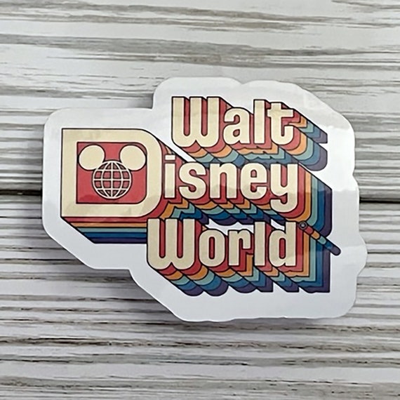 Walt Disney World Retro Logo Sticker - Etsy