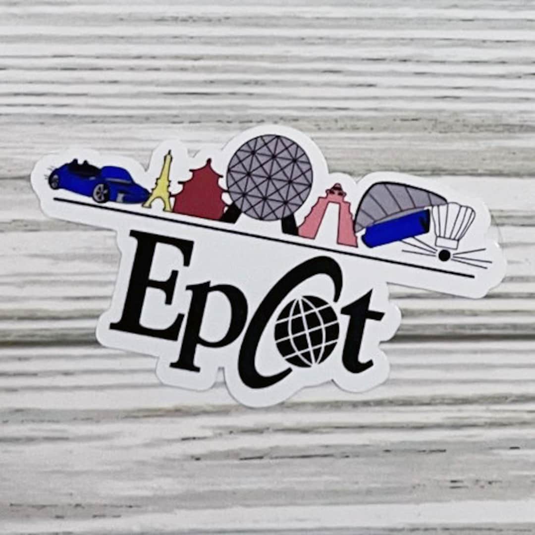 Epcot Walt Disney World Skyline Sticker - Etsy