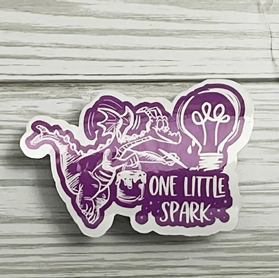 Figment One Little Spark Disney Sticker | Etsy