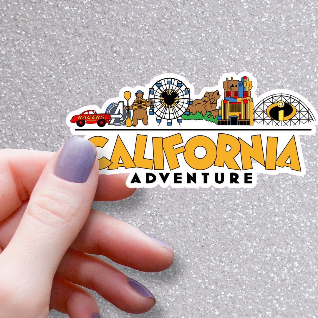 California Adventure Disneyland Skyline Sticker - Etsy