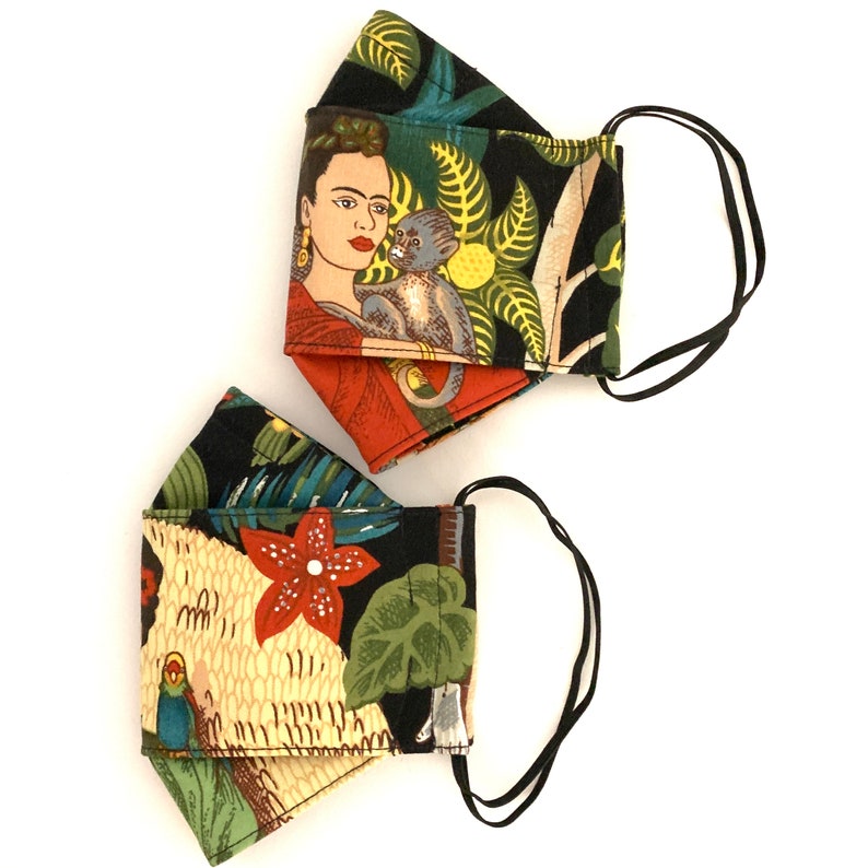 Frida Kahlo Mask Origami Face Mask Filter Pocket Nose Wire | Etsy