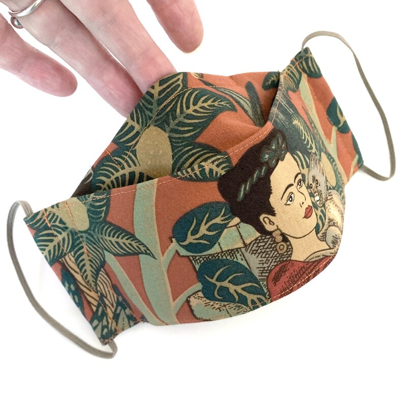 Frida Kahlo Mask Origami Face Mask Filter Pocket Nose Wire | Etsy