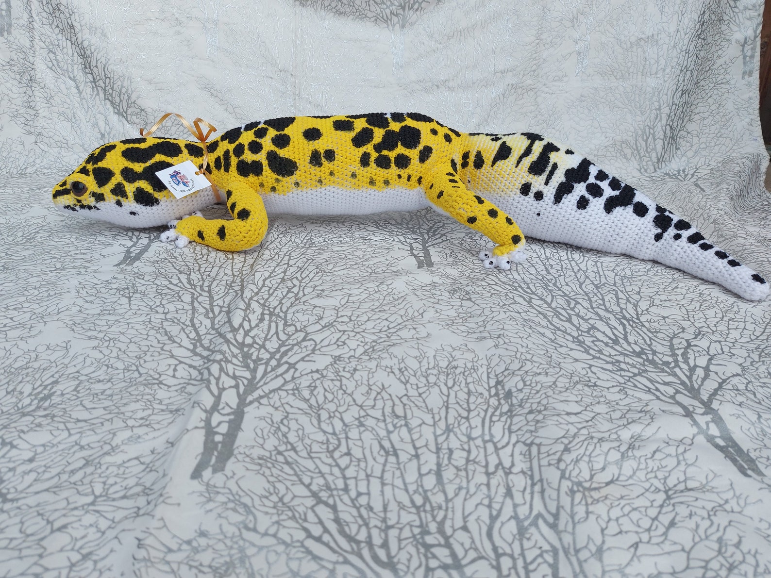 Large Leopard Gecko Plush PDF Crochet Pattern - Etsy