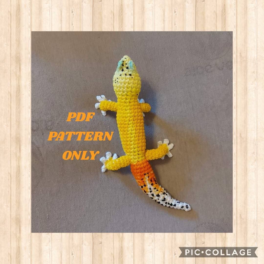 Leopard Gecko PDF Crochet Pattern PATTERN ONLY | Etsy