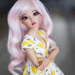 Custom Doll Wig for Minifee Dolls tan Caps 6-7 Head Size of Bjd, Msd ...
